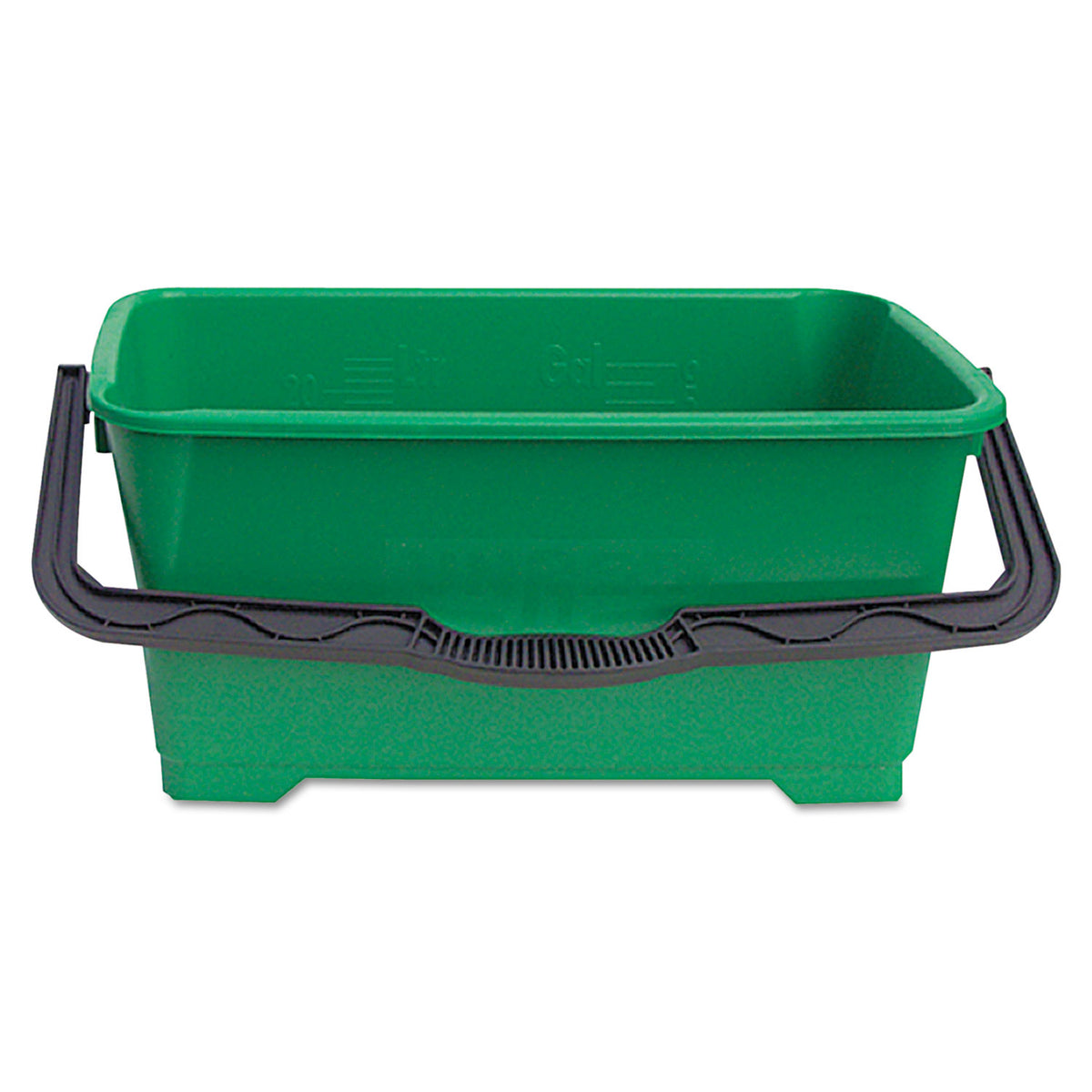 Pro Bucket, 6gal, Plastic, Green — One Source Supply