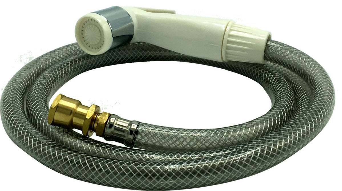 "Crown-Rinse" Hose & Spray Assembly - White — One Source Supply