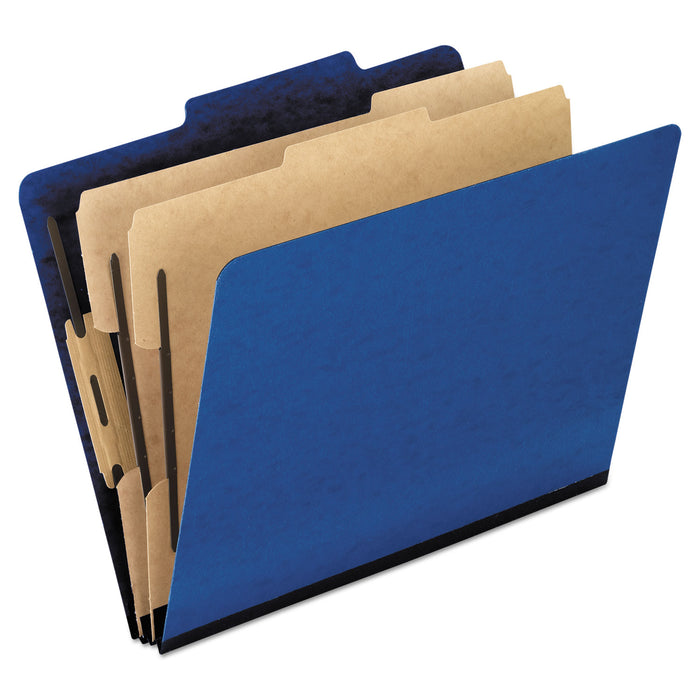 Six-Section Colored Classification Folders, 2 Dividers, Legal Size, Bl ...