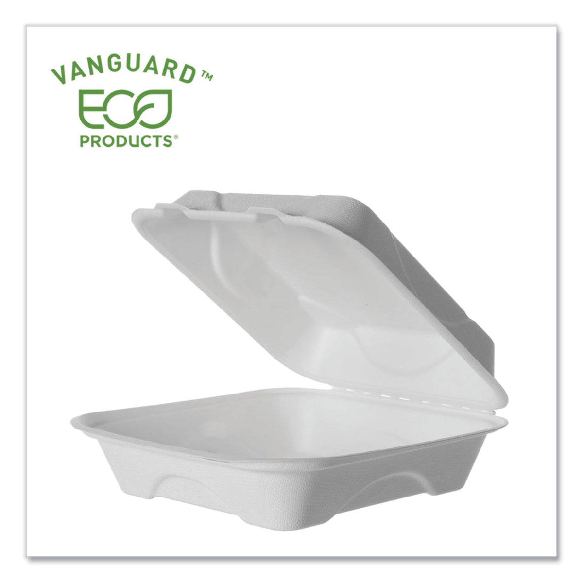 Vanguard Renewable and Compostable Sugarcane Clamshells, 1-Compartment ...