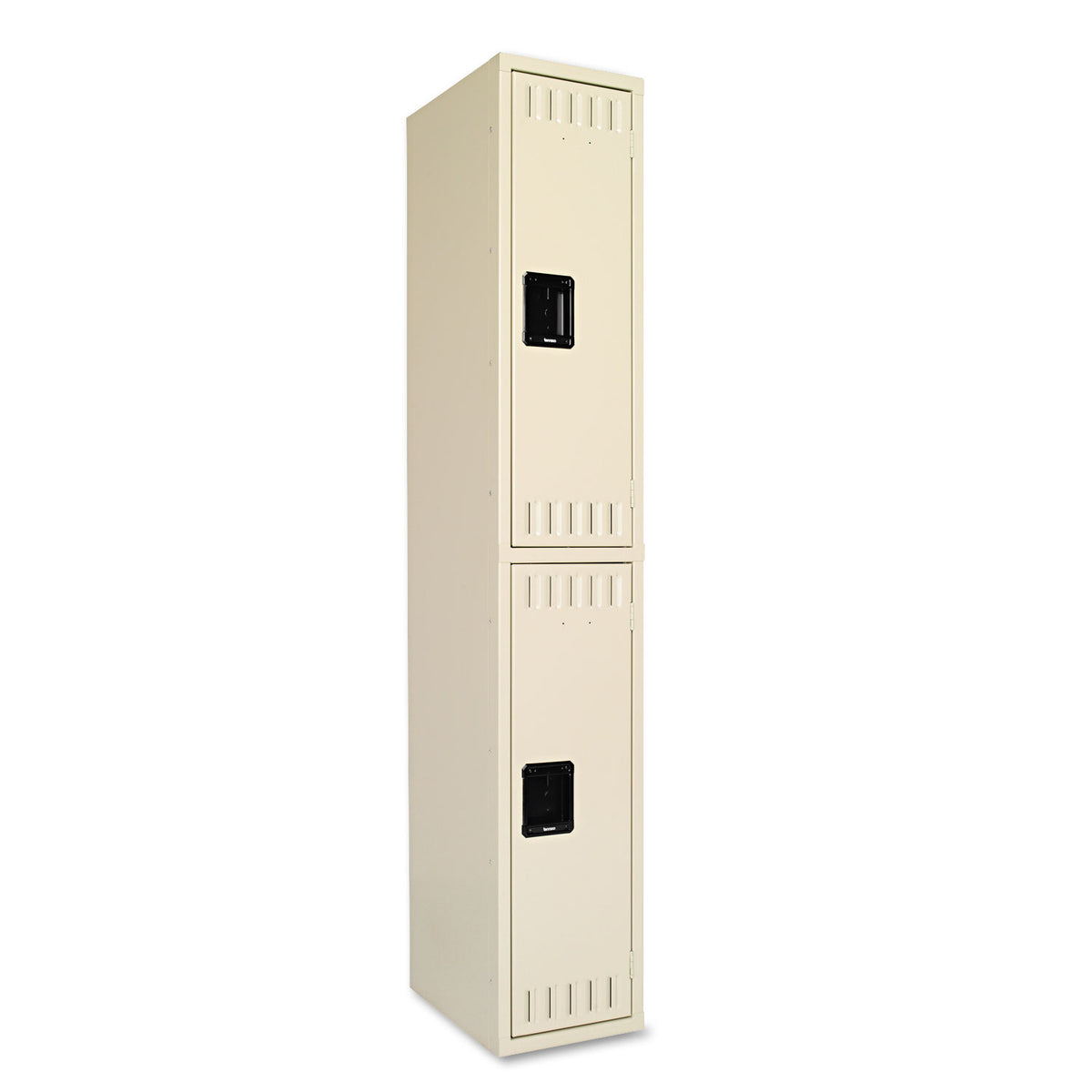 Double Tier Locker, Single Stack, 12w x 18d x 72h, Sand — One Source Supply
